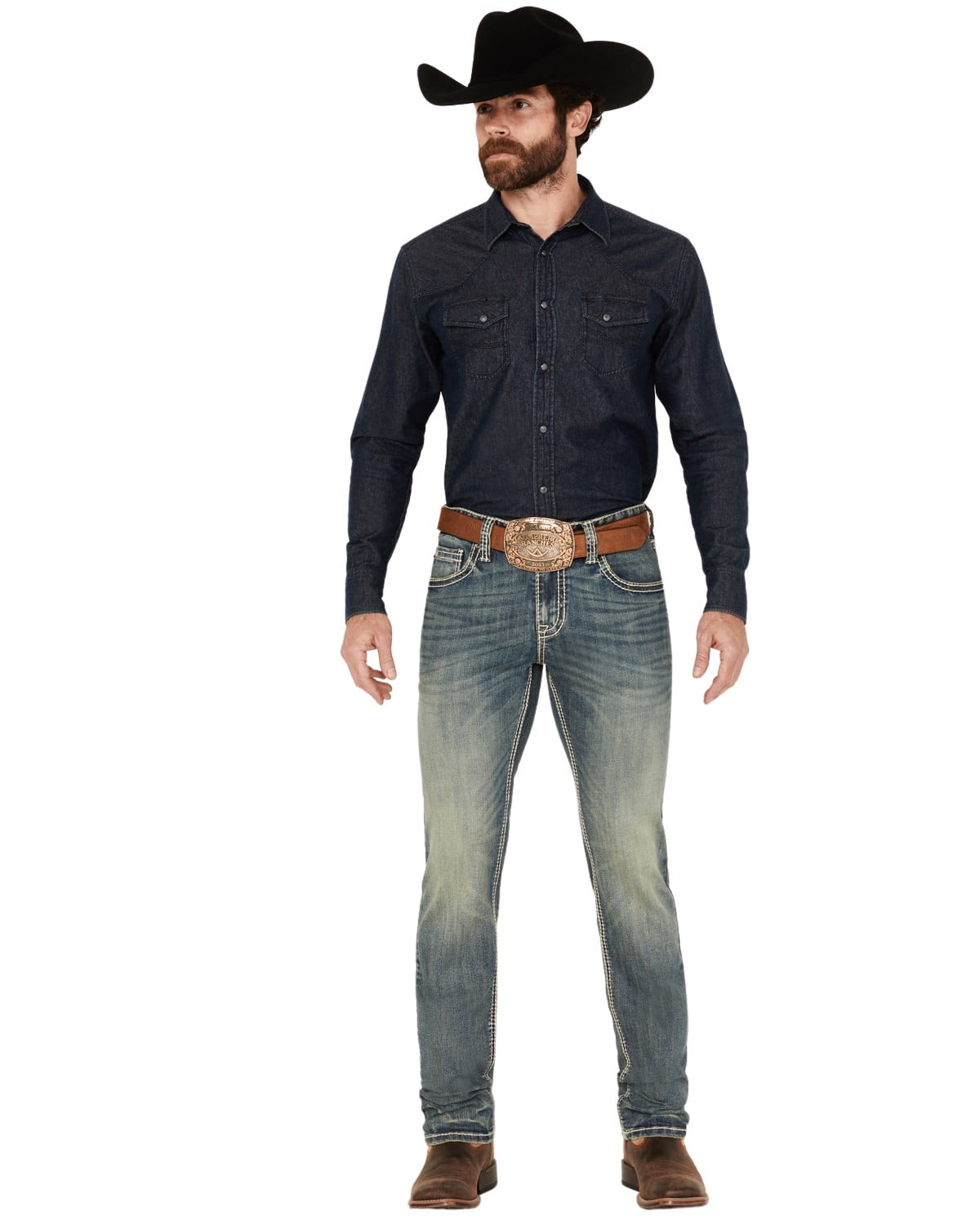 Rock & Roll Denim Men's And Rifle Medium Vintage Wash Skinny Reflex ...