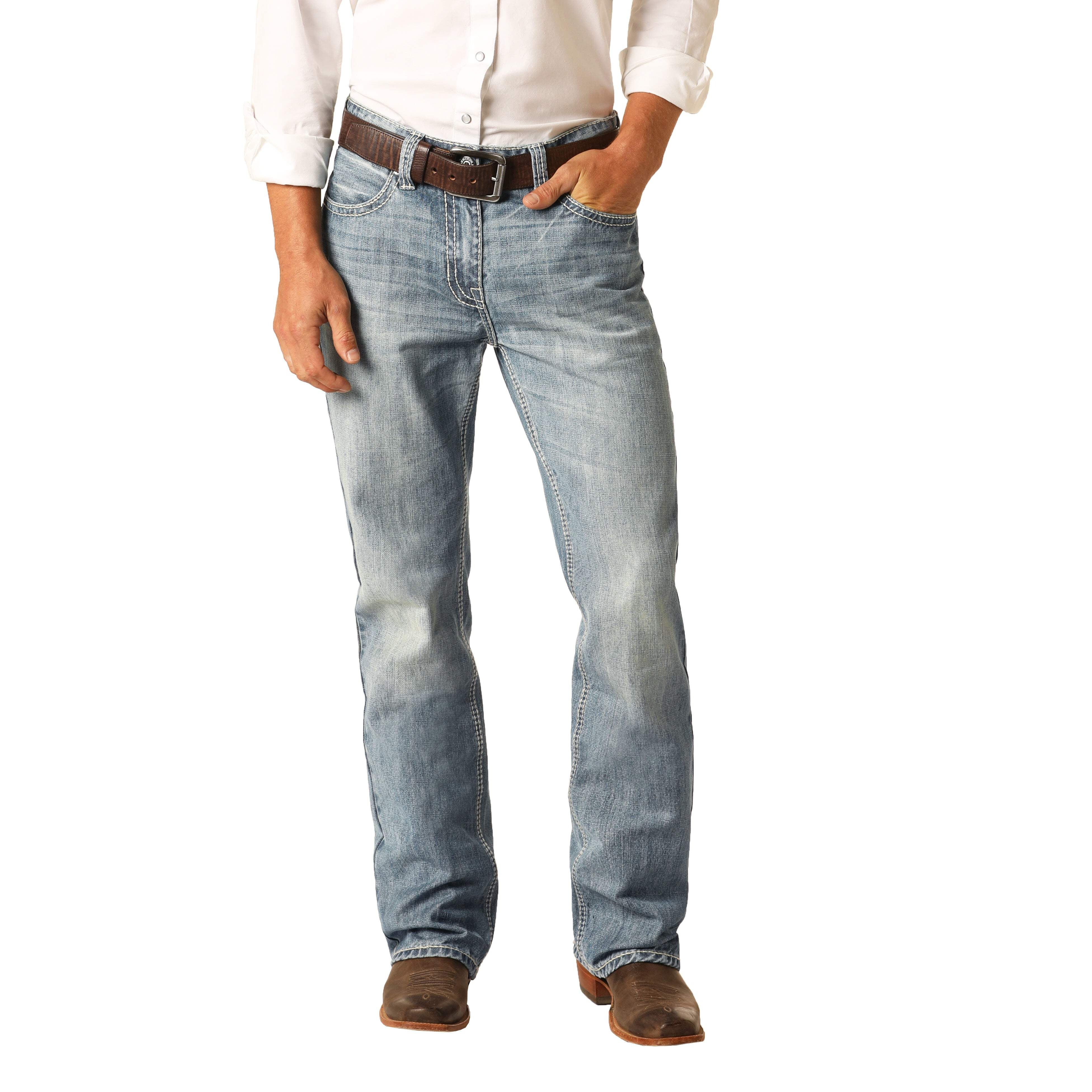 Rock Roll Denim Men's Double Barrel Straight Leg Jeans M0S8272 ...