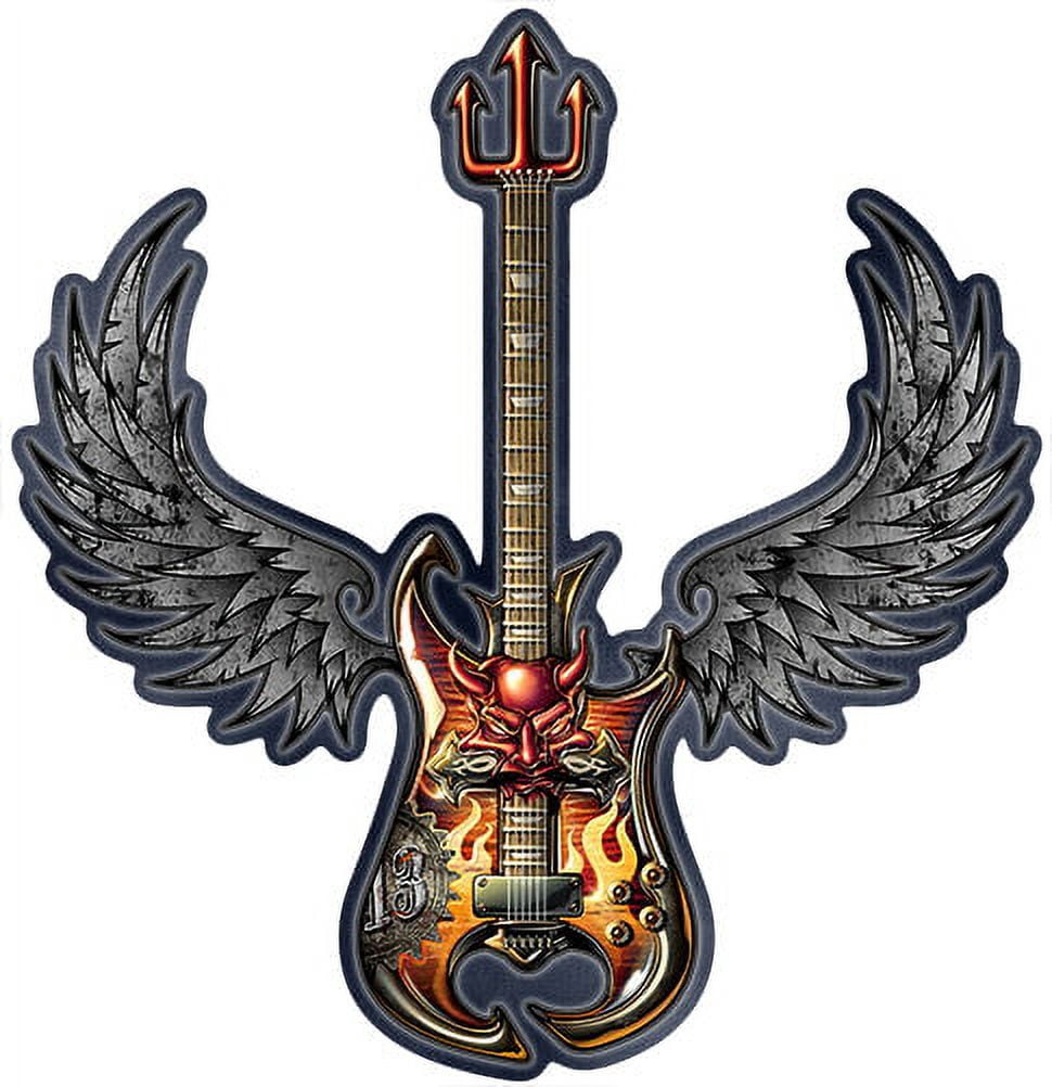 Rock And Roll Guitar Novelty Sign | Indoor/Outdoor | Funny Home Décor ...