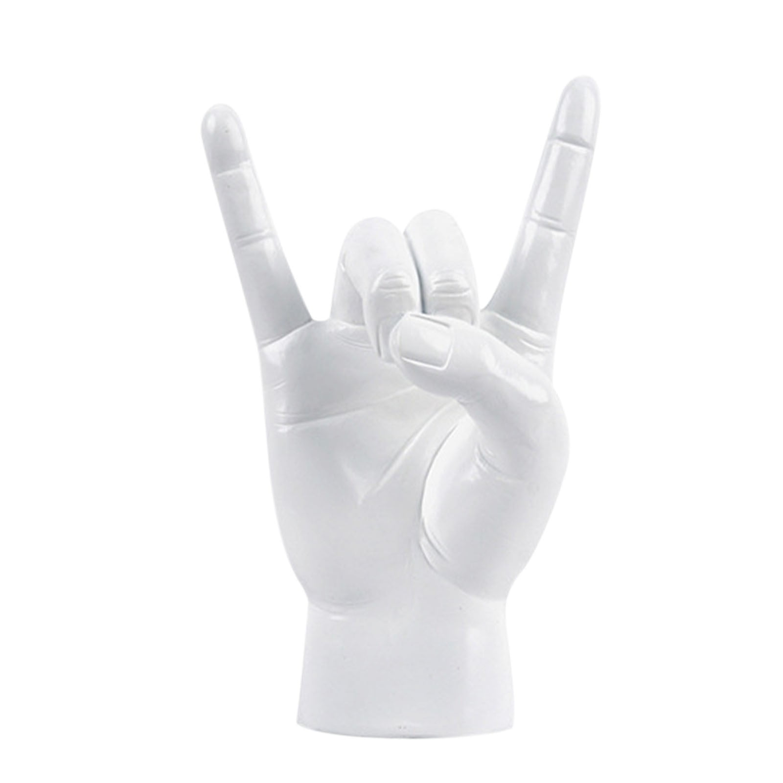 Rock and Roll Hand Sign Desk Statue,I Love You Sign Bedroom Decoration ...