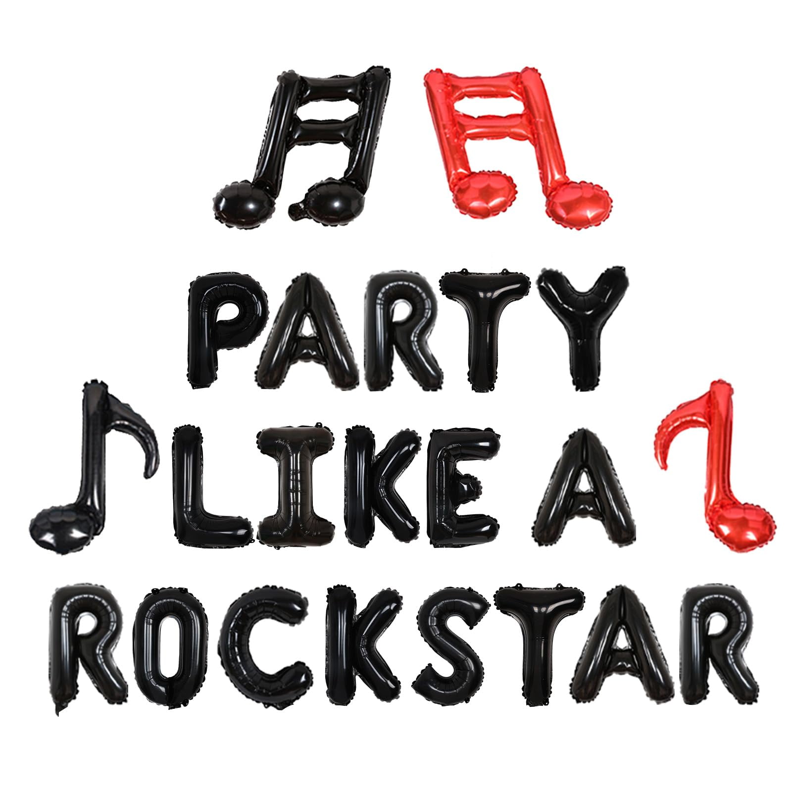 Rock and Roll Theme Party Decorations, AFN1Party Like A Rockstar Letter ...