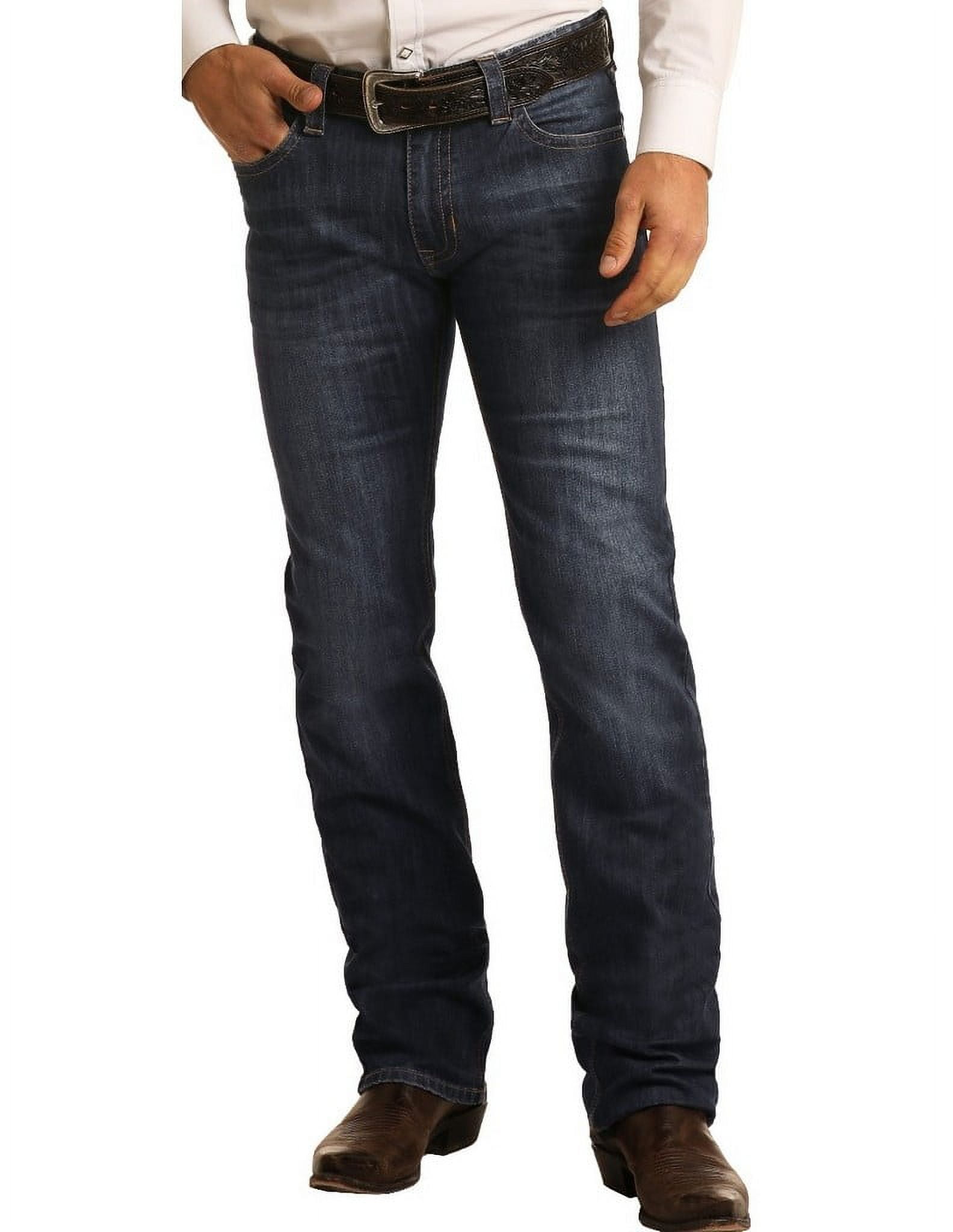 Rock & Roll Denim Men's And Reflex Revolver Stretch Slim Straight Jeans ...