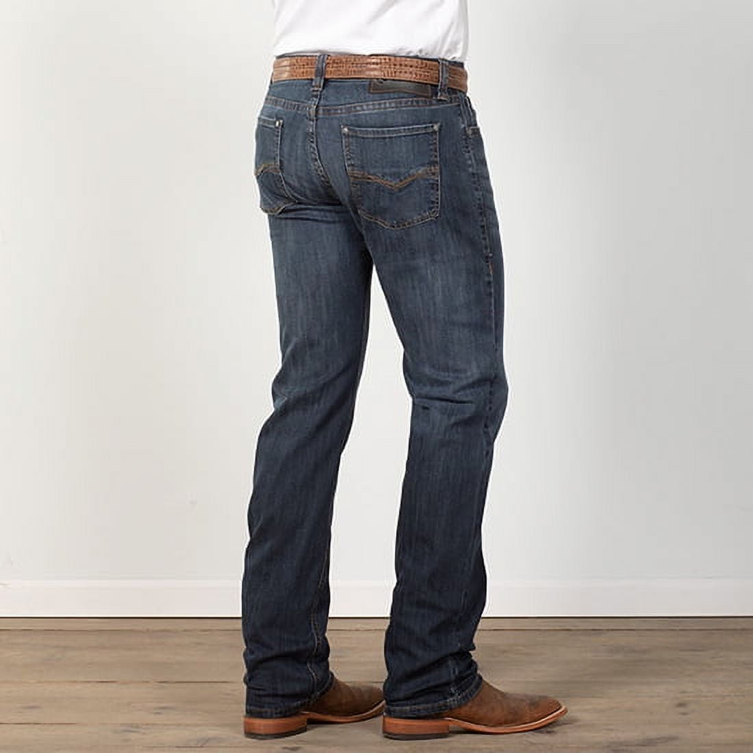 Rock & Roll Western Denim Jean Mens Revolver 33 X 38 Dark Wash M1R6205 ...