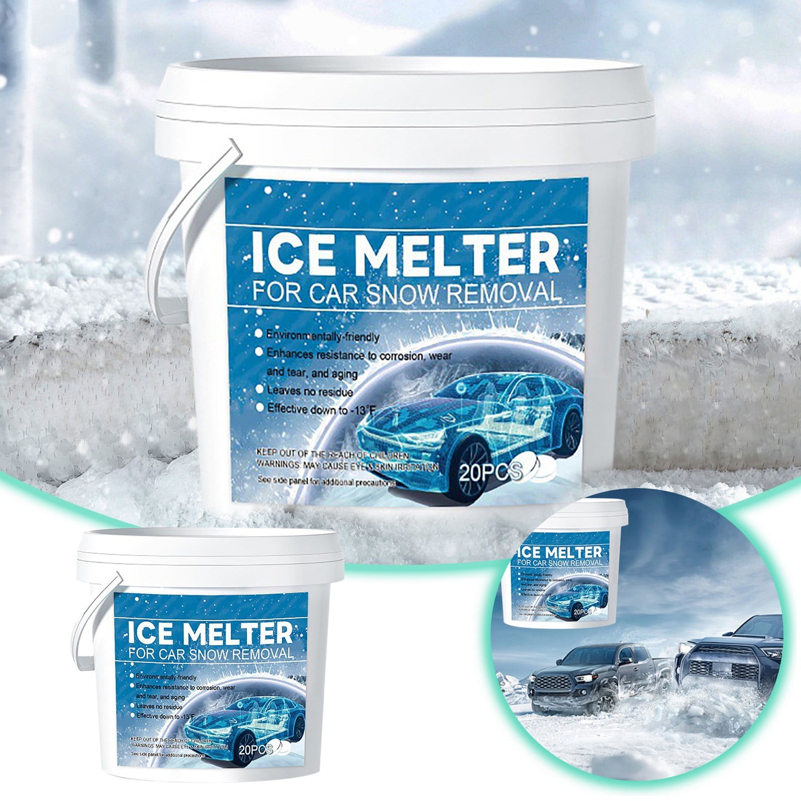 Rock Salt for Melting Ice and Snow, Quickly Melt Ice, Ice and Snow ...