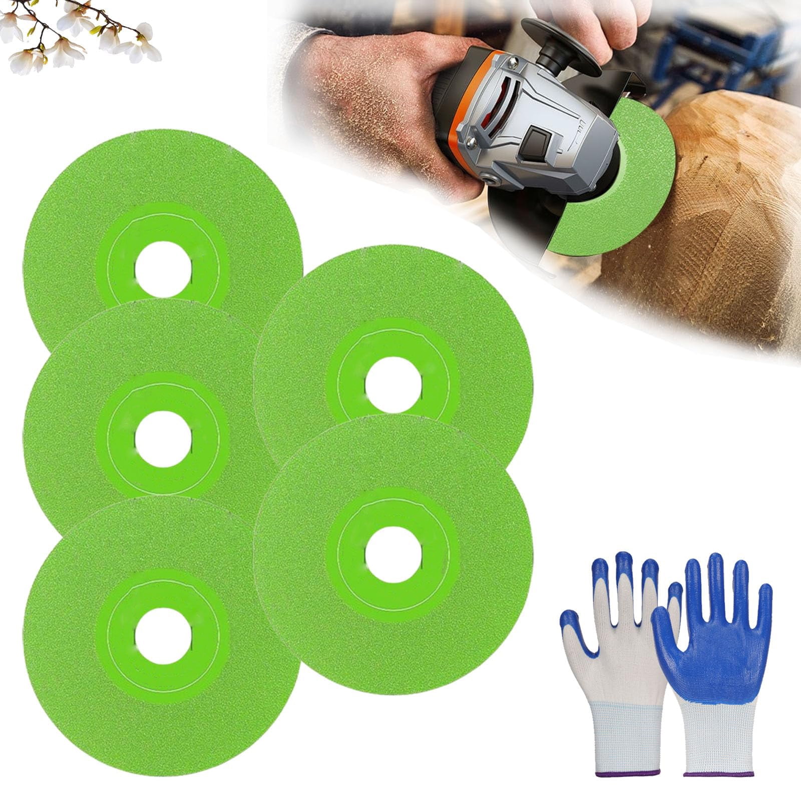 Rock Slab Grinding Disc, 5PCS Rock Plate Flat Grinding Disc Tile ...