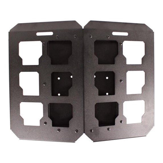 Rock Slide AC-TR-104 Textured Black EZ Rack Deluxe Double Out Panel ...
