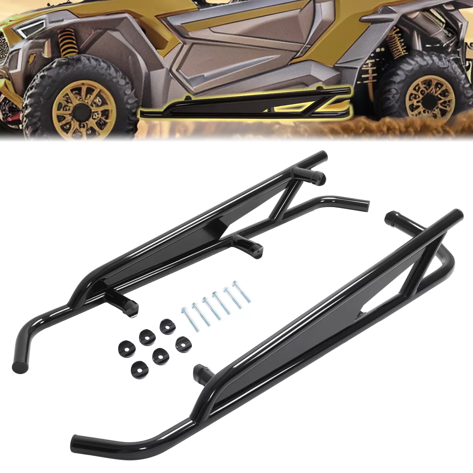 Rock Sliders Tree Kicker Side Nerf Bar For Can Am Maverick X3 2017-2024 ...