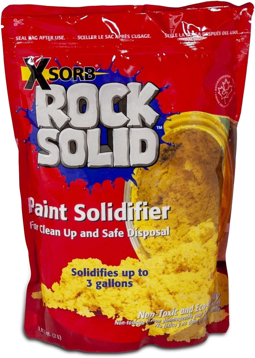 Rock Solid Paint Hardener 2 Liter Bag (Case of 6) Powder for drying ...