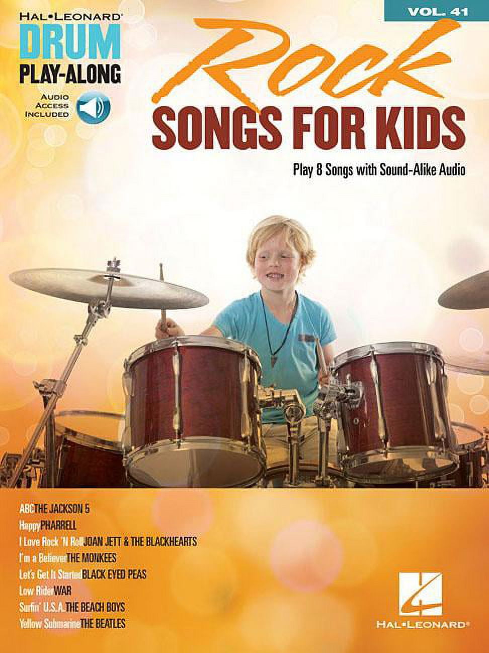 Rock Songs for Kids Drum Play-Along Volume 41 Book/Online Audio ...