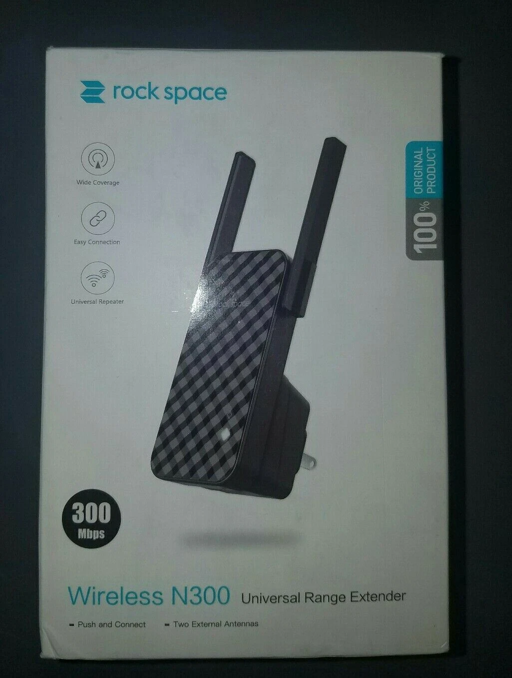 Rock Space N300 Wifi Range Extender Wireless Repeater, High Speed 2 ...