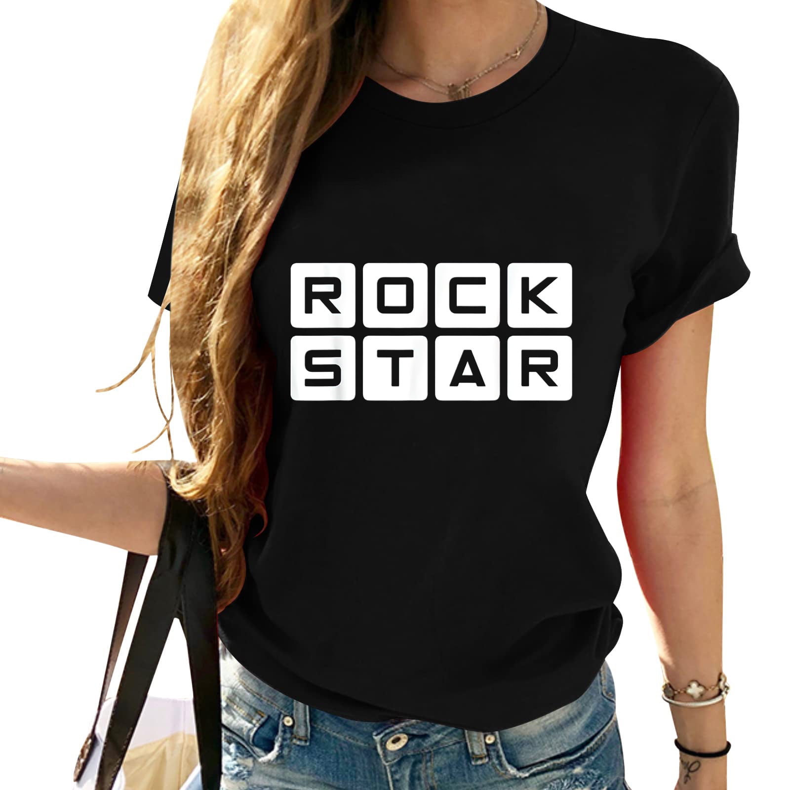 Rock Star Design - Rock Star T-Shirt - Walmart.com