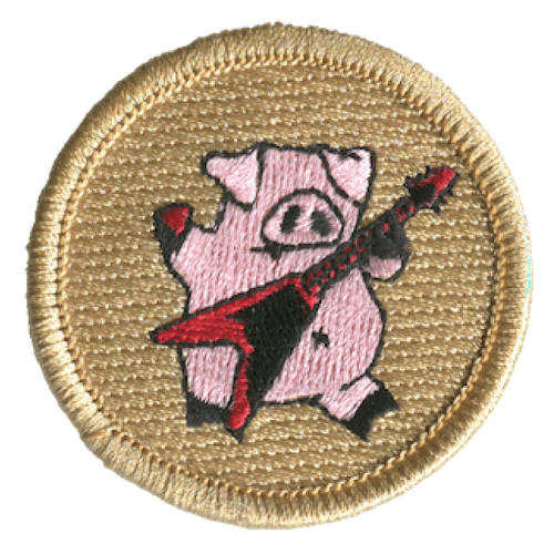 Rock Star Pig Scout Patrol Patch (Sew-on) - ClassB - Walmart.com