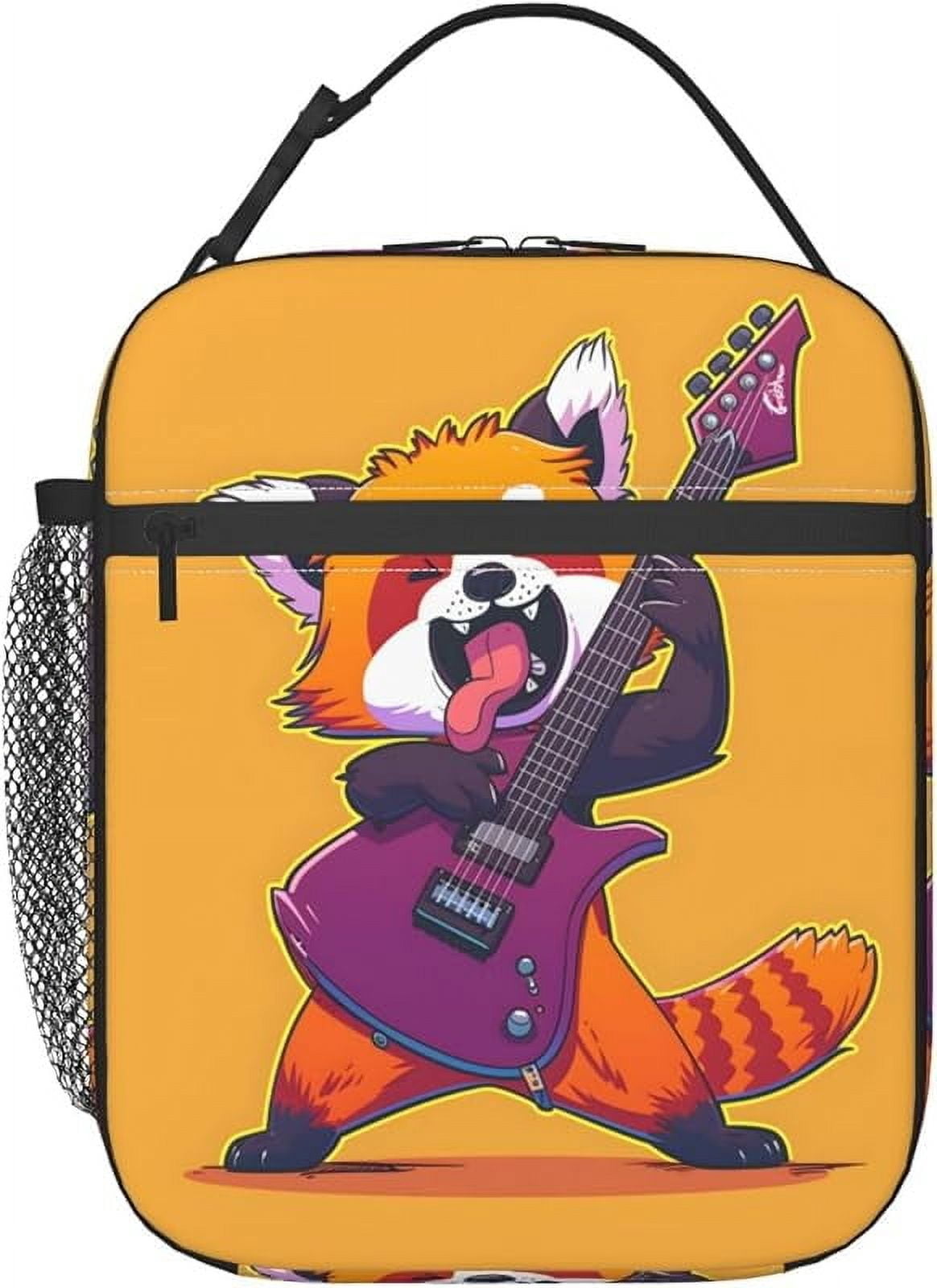 Rock Star Red Panda Lunch Box for Women Men, Insulated Lunch Box ...