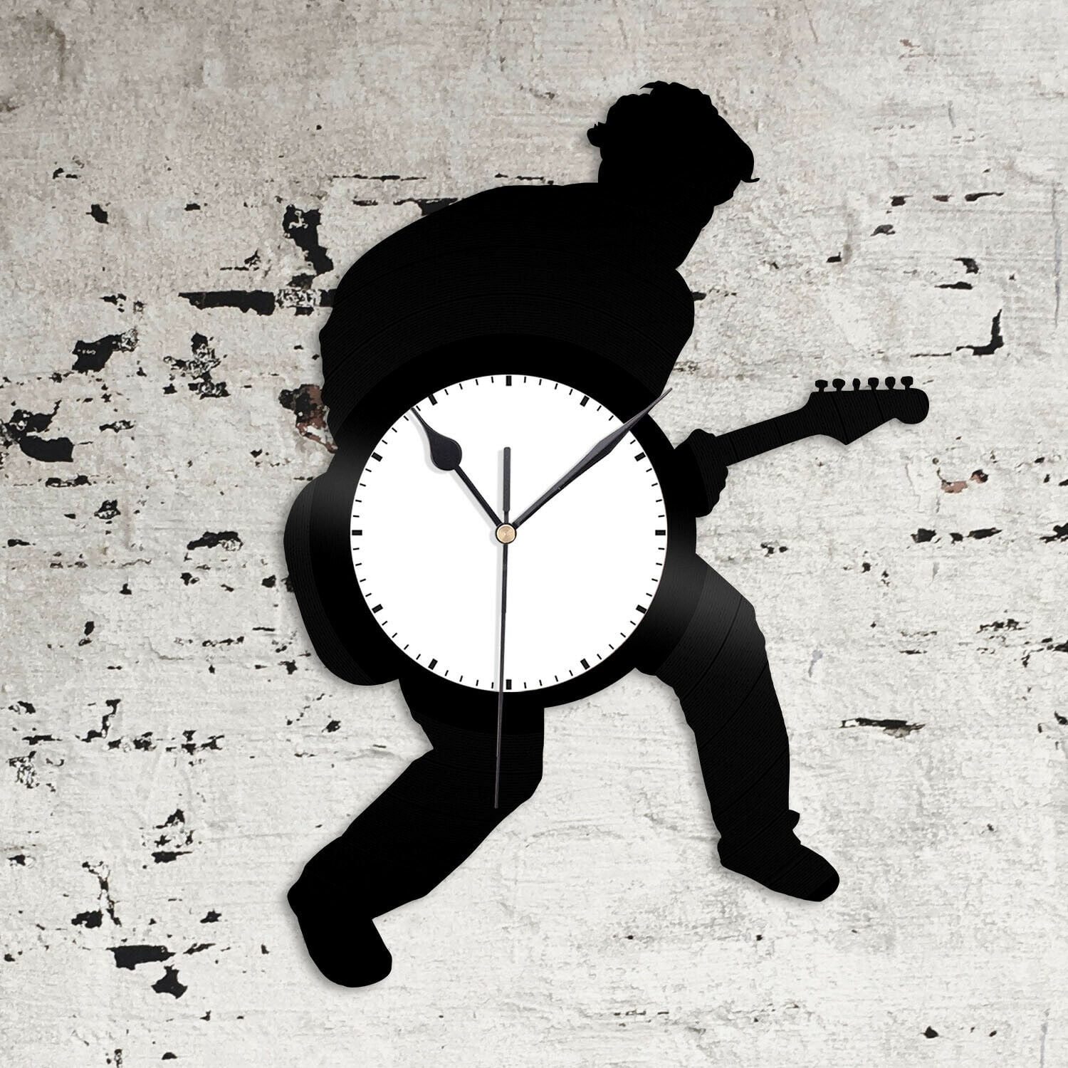 Rock Star Vinyl Wall Clock Music Artists Lovers Unique Gift Home Room ...