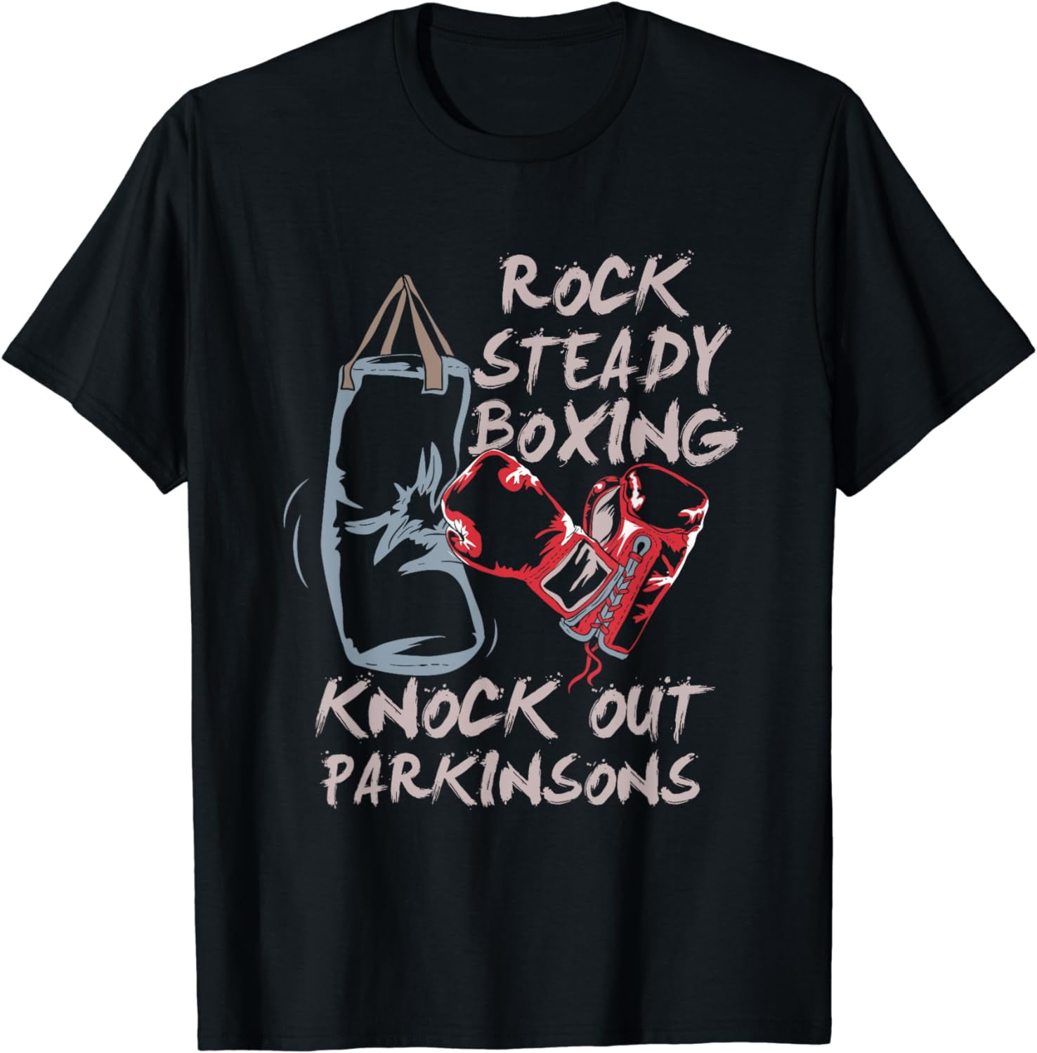 Rock Steady Boxing Knock Out Parkinsons T-Shirt - Walmart.com