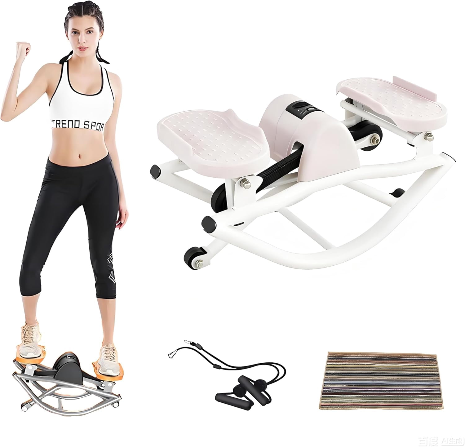 LKLMSWO Rock Stepper, Side-to-Side Motion, LCD Monitor, Compact Design ...