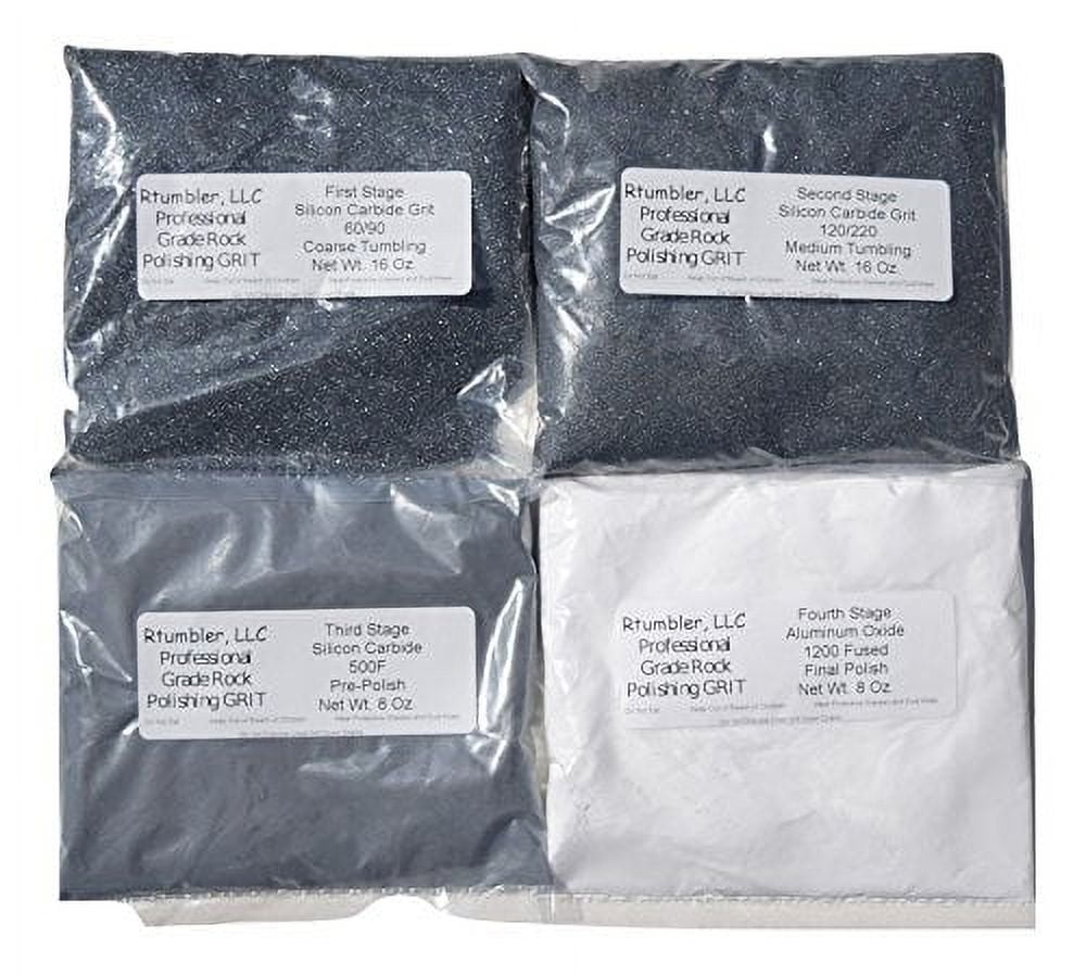 Professional Rock Tumbler Grit with Instructions for 15 Pound Tumbler ...