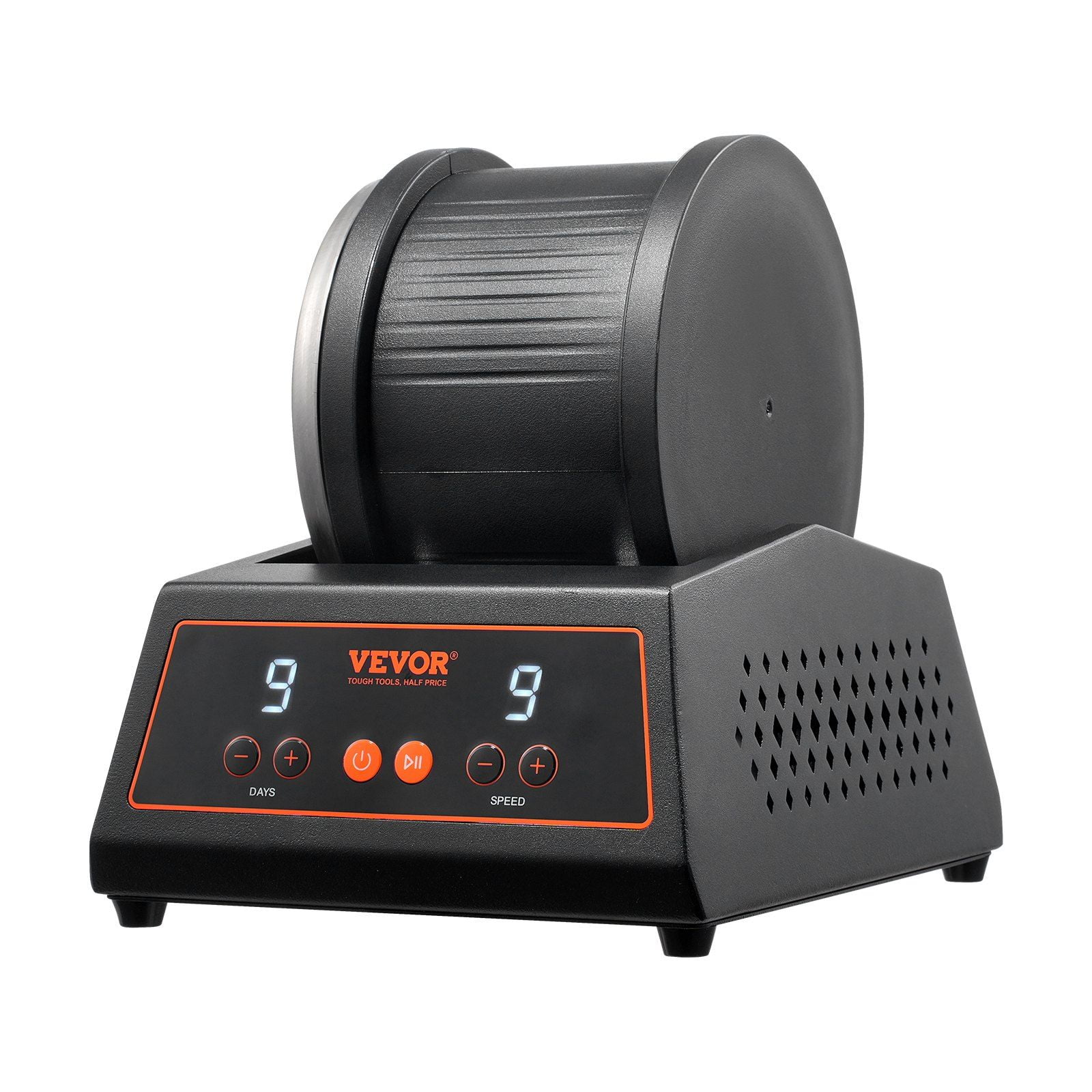 Rock Tumbler Machine 4 lbs Rock Polishing Kit 9 Speed 9-Day Timer Steel ...