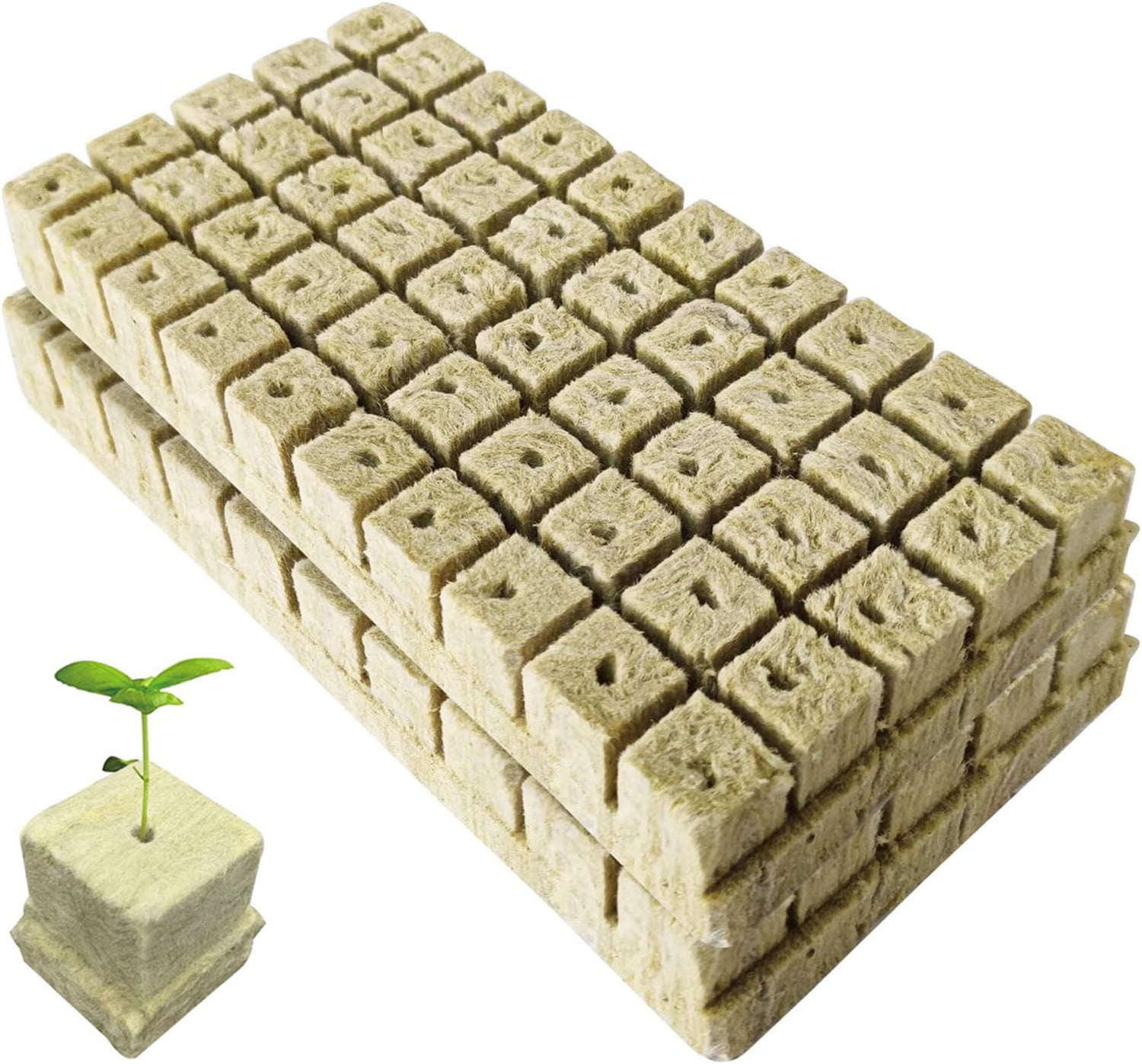 Rock Wool Cubes for Plant,Rockwool Cubes for Cultivation, Stonewool ...