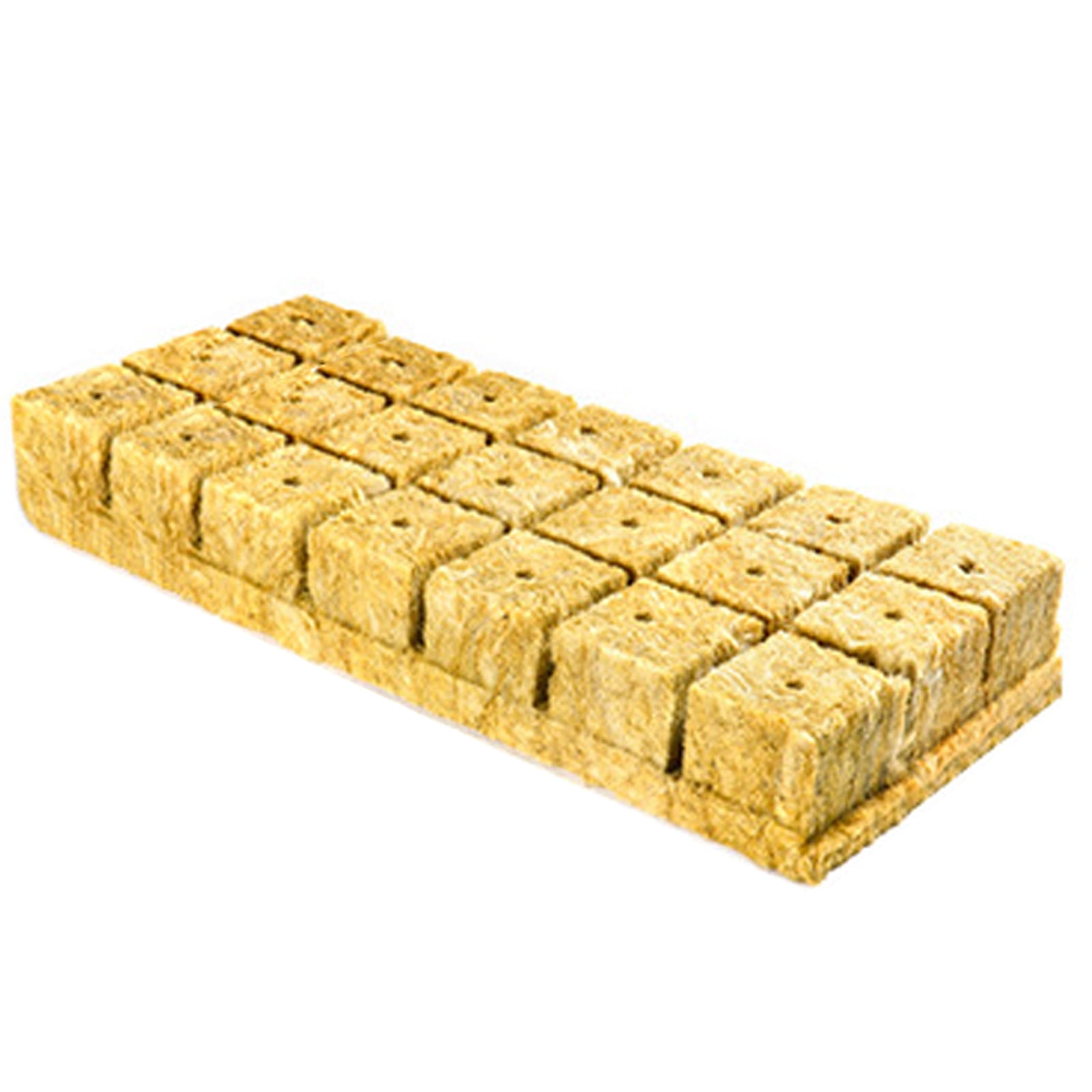 Rock Wool Hydroponic Grow Media Cubes Garden Seedling Block Water ...