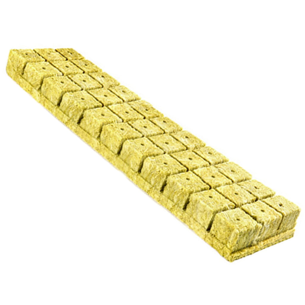 Rock Wool Hydroponic Grow Media Cubes Garden Seedling Block Water ...