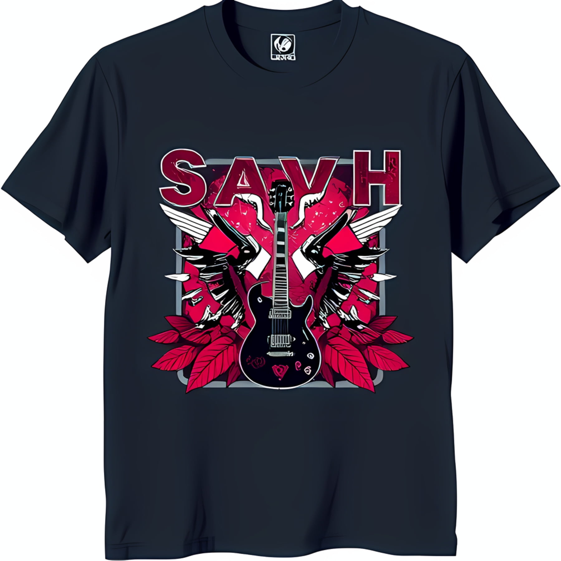 Rock Your Style: Black T-Shirt with Bold & Graphic - Walmart.com