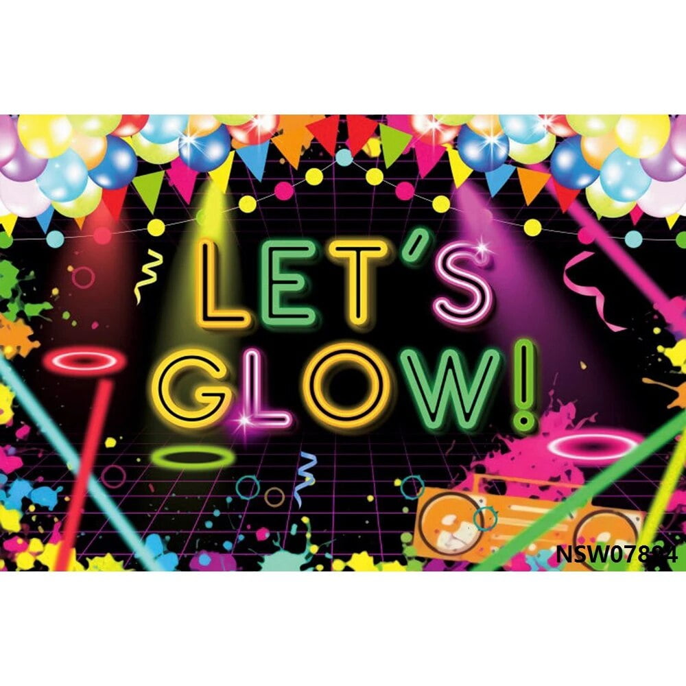 Rock and Roll Party Disco Theme Retro Style Photo Backdrop Birthday ...