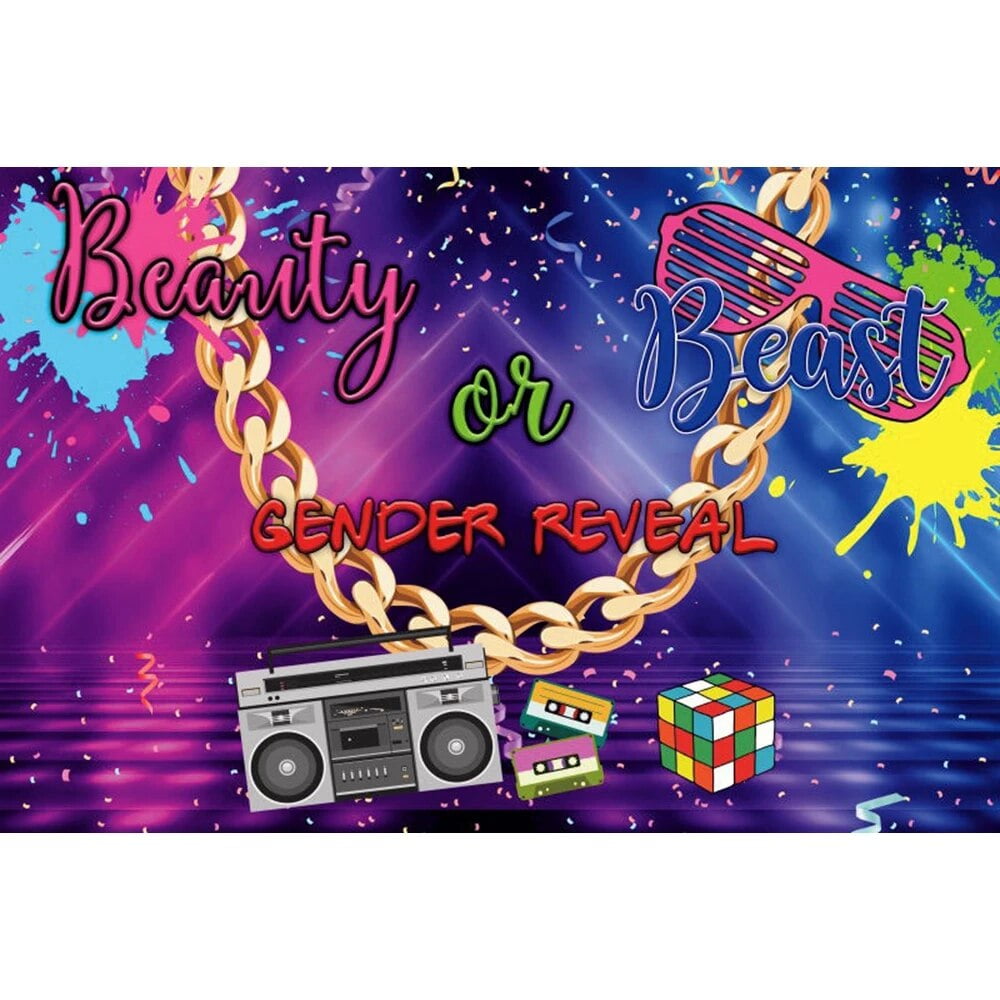 Rock and Roll Party Disco Theme Retro Style Photo Backdrop Birthday ...