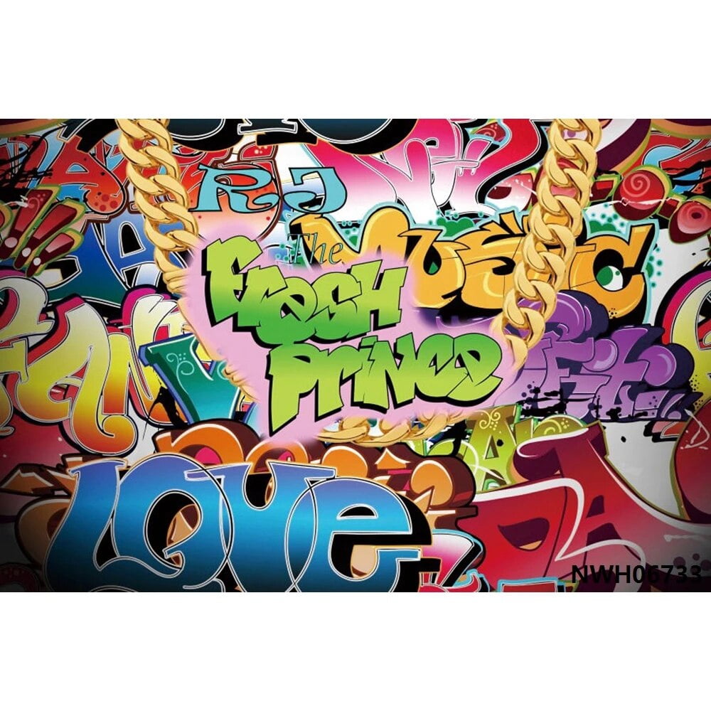 Rock and Roll Party Disco Theme Retro Style Photo Backdrop Birthday ...