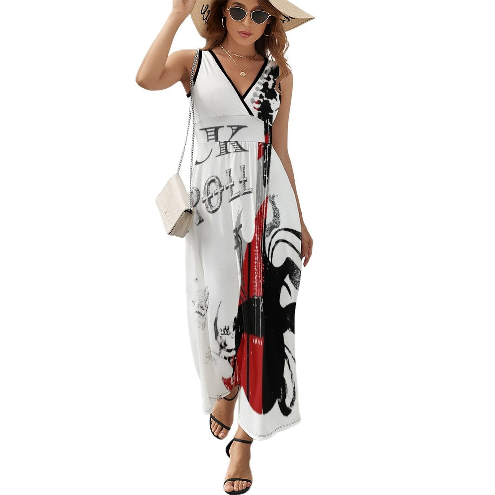 Rock and Roll Sleeveless Dress beach outfits for women evening dress woman dresses summer ...