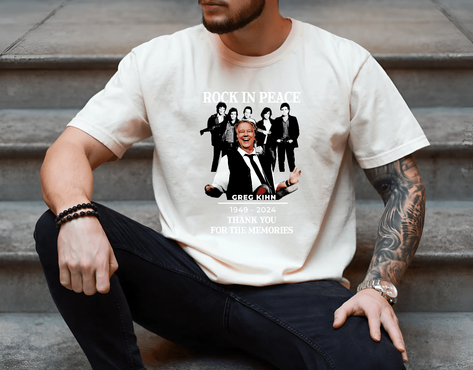 Rock in peace greg kihn 1949-2024 band tribute rip comfort color t ...