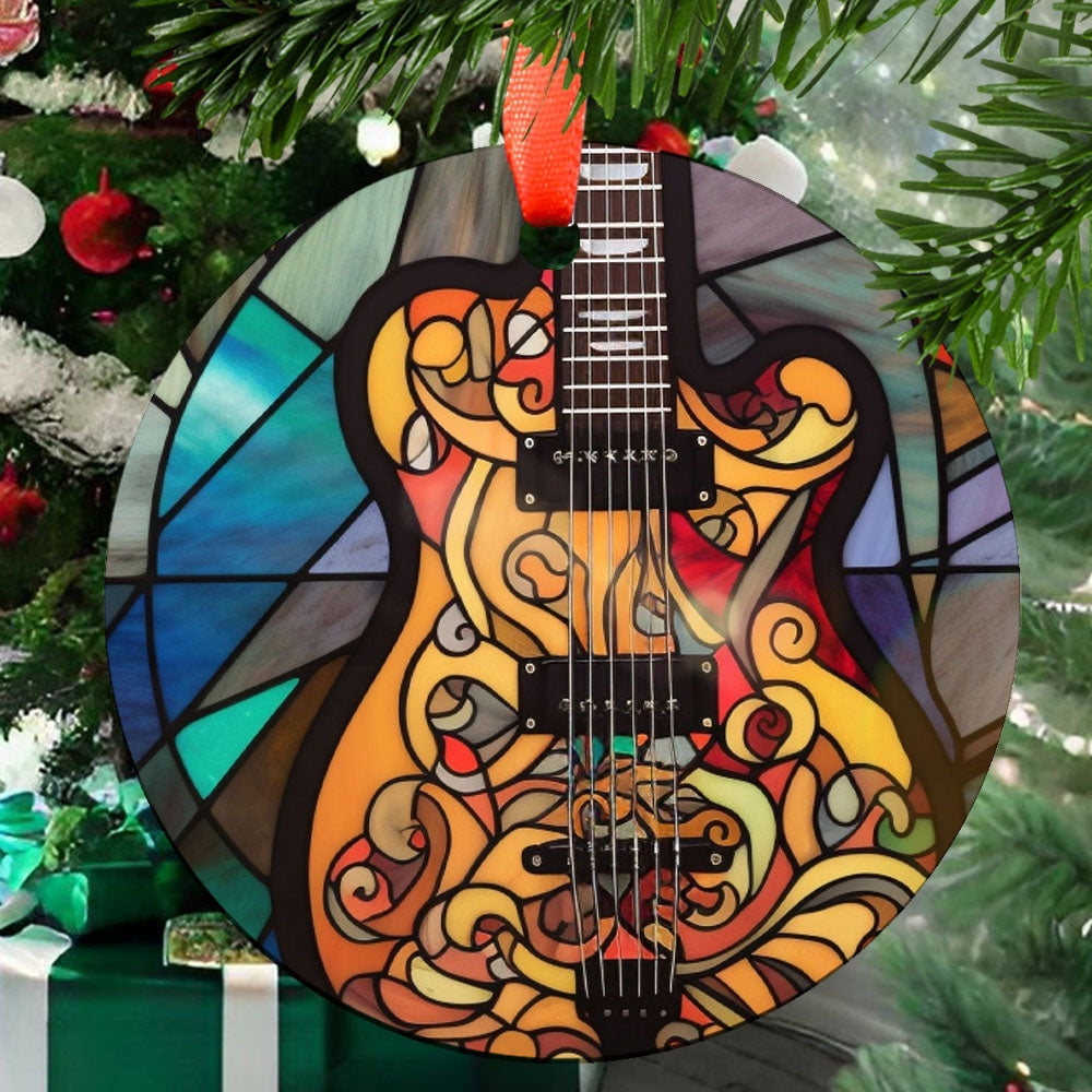 Rock n Roll #2: Ornament Style Wall or Window Hanging, 2025, Holiday ...
