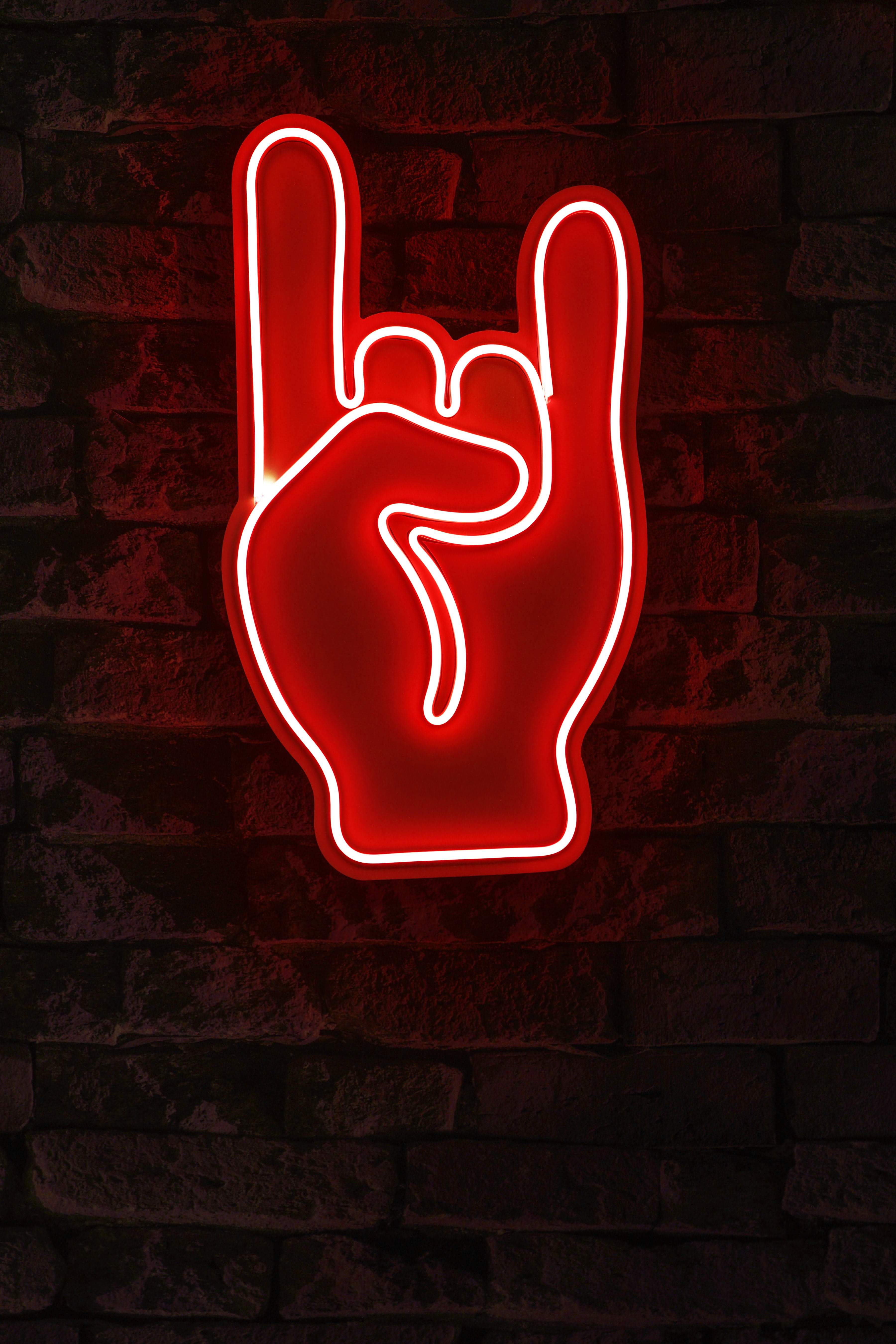 Rock n Roll Neon Light, Glow Your Space with Red Rock n Roll Led Sign ...