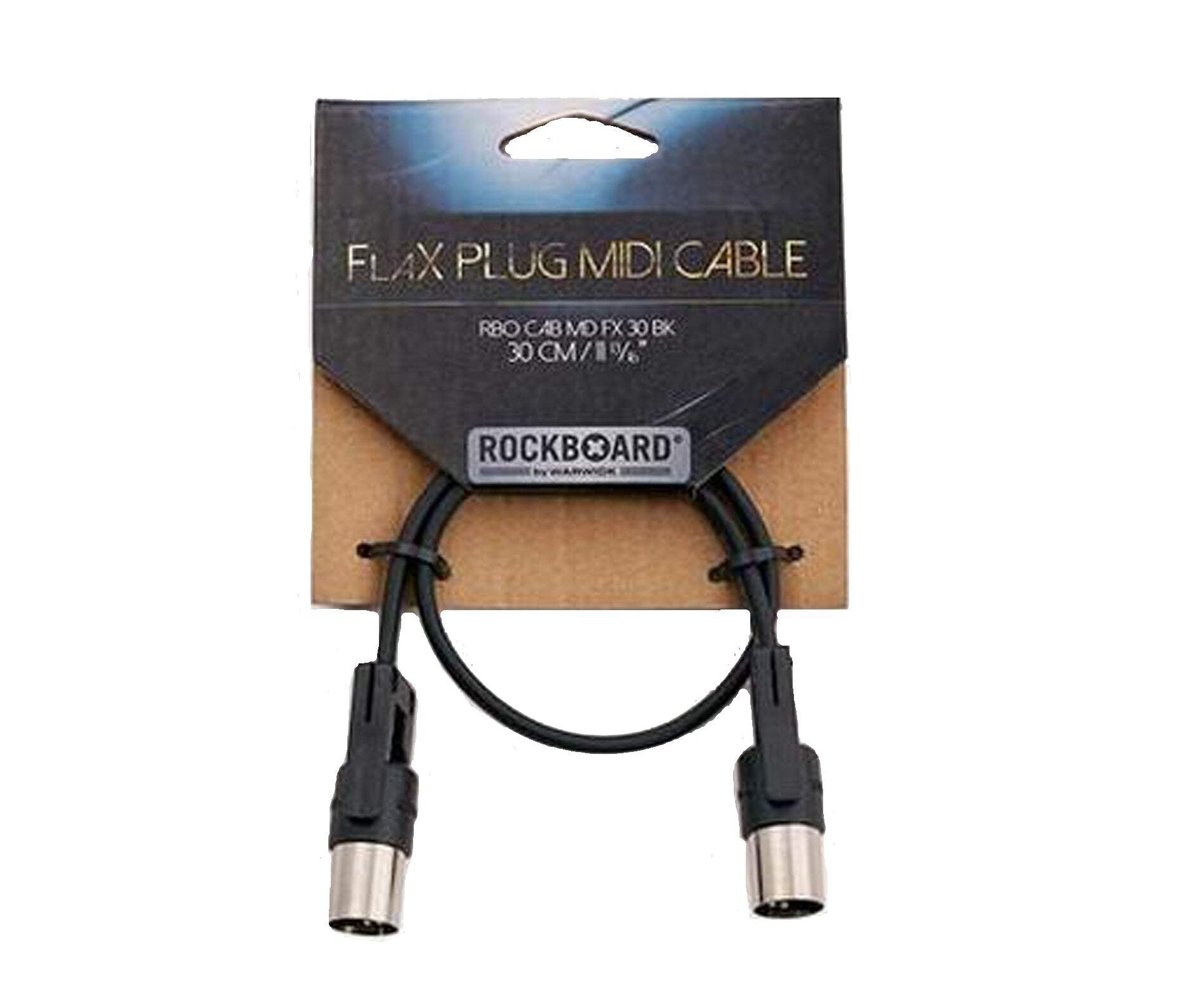 RockBoard Flax Plug MIDI Cable | 30cm/ 11 13/16" - Walmart.com