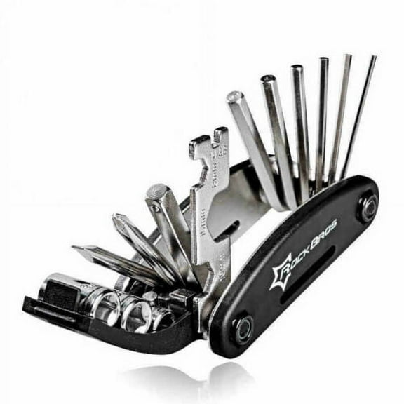 DwellJoy 16-in-1 Multi-Tool Bicycle Shaped Stainless Steel All-in-One ...