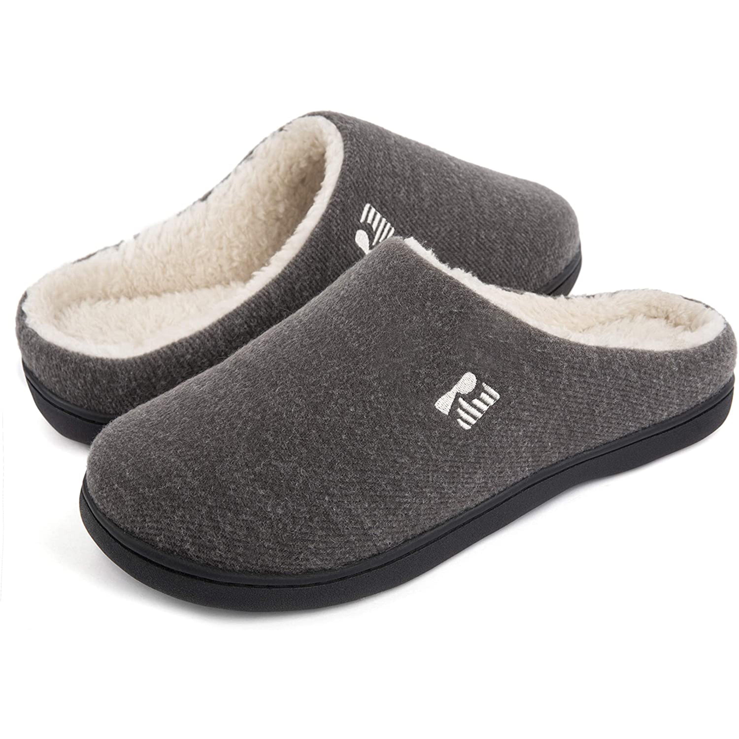 Ravelier Men's Fleece Lined Memory Foam Clog Slipper - Walmart.com