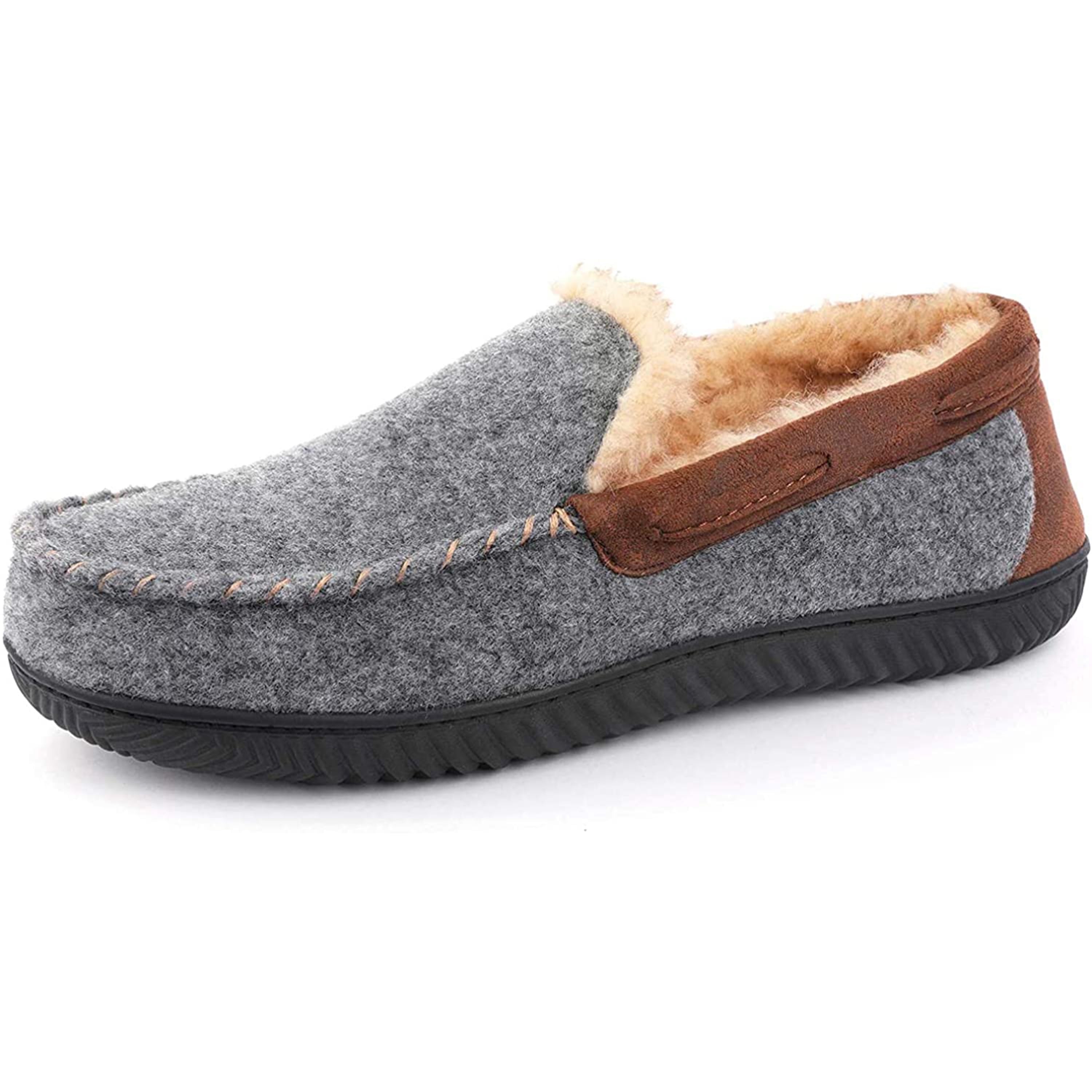 Ravelier Men's Hearthfire Memory Foam Moc Slipper - Walmart.com