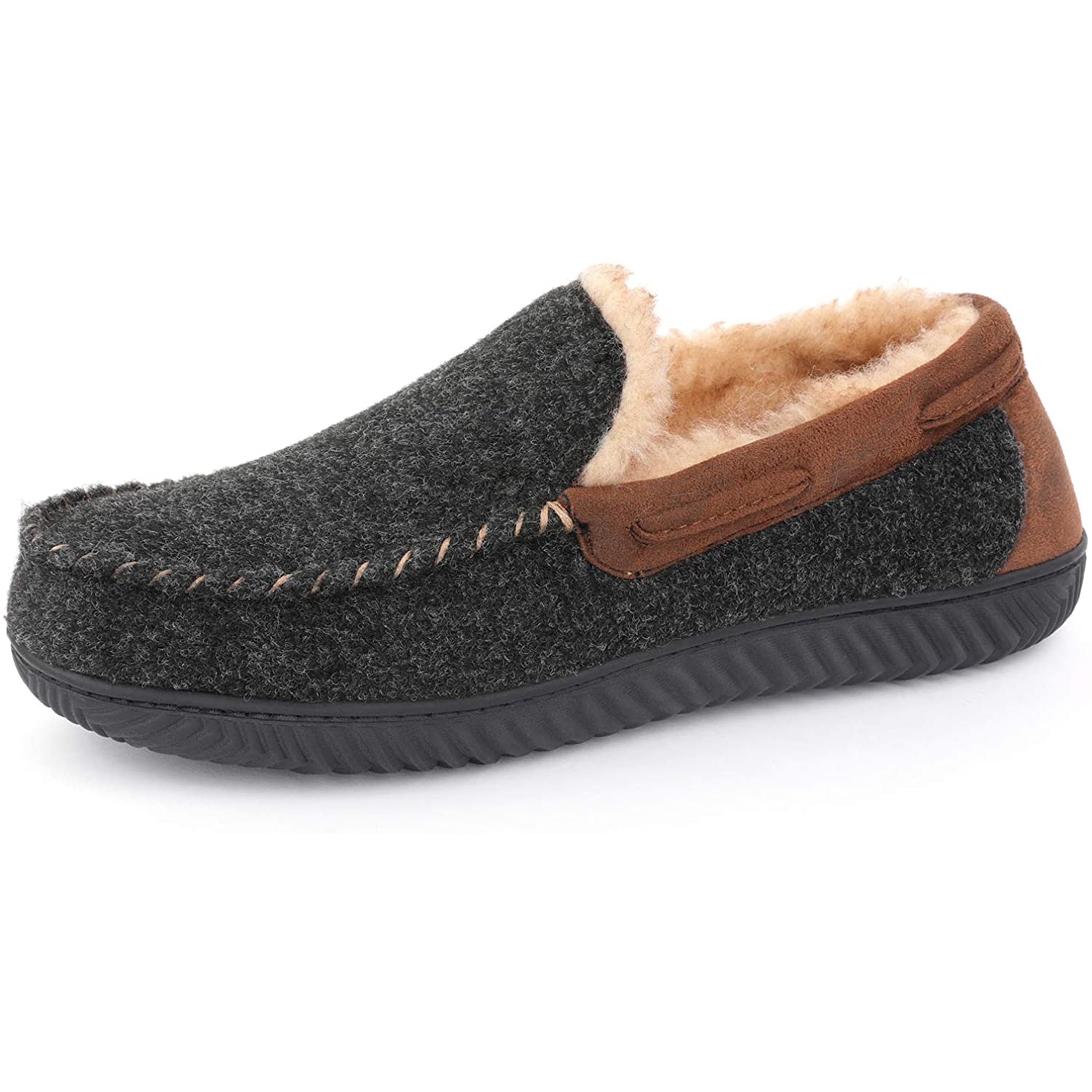 Ravelier Men's Hearthfire Memory Foam Moc Slipper - Walmart.com
