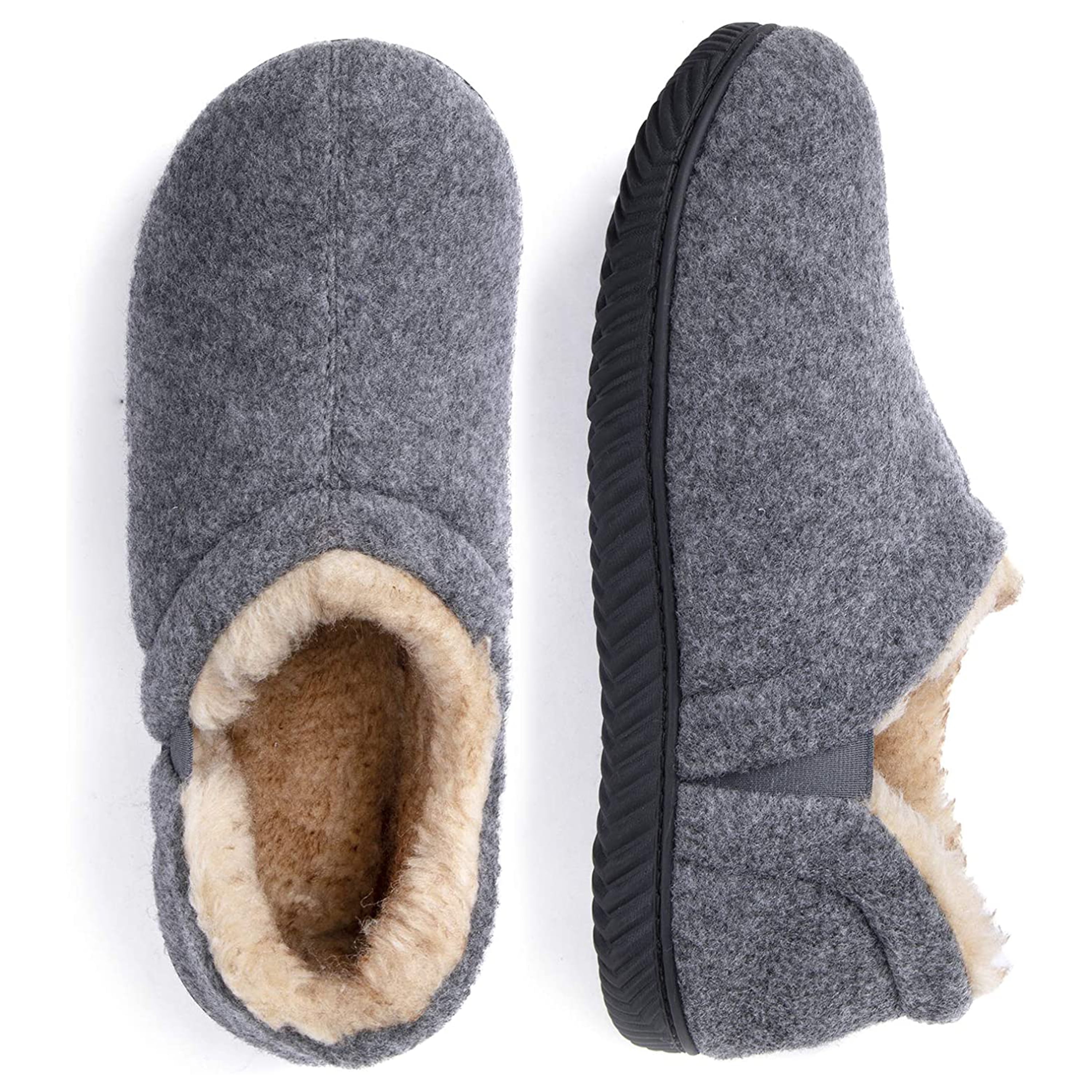 RockDove Men's Memory Foam Anti-Slip Indoor/Outdoor Bootie Slipper with ...
