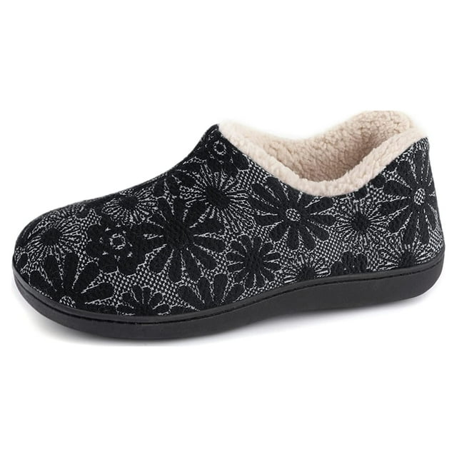 RockDove Women's Bootie Slippers with Memory Foam, Ladies Warm Closed ...