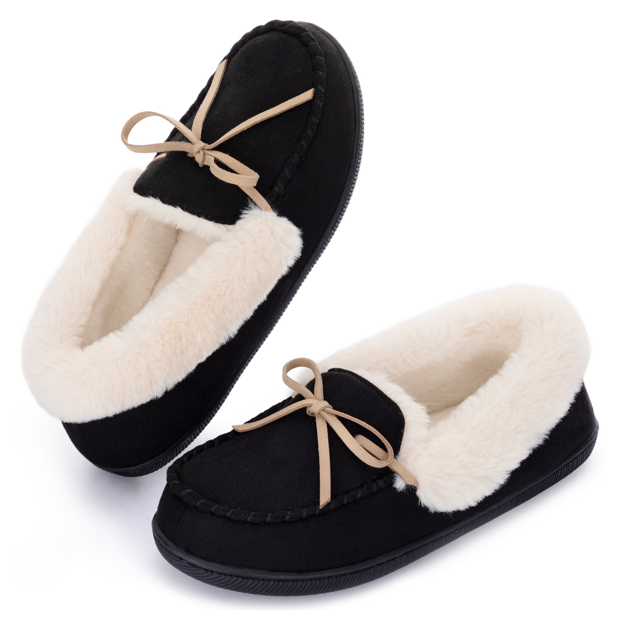 RockDove Classic Sparkle Moccasin Style Women Slipper - Walmart.com