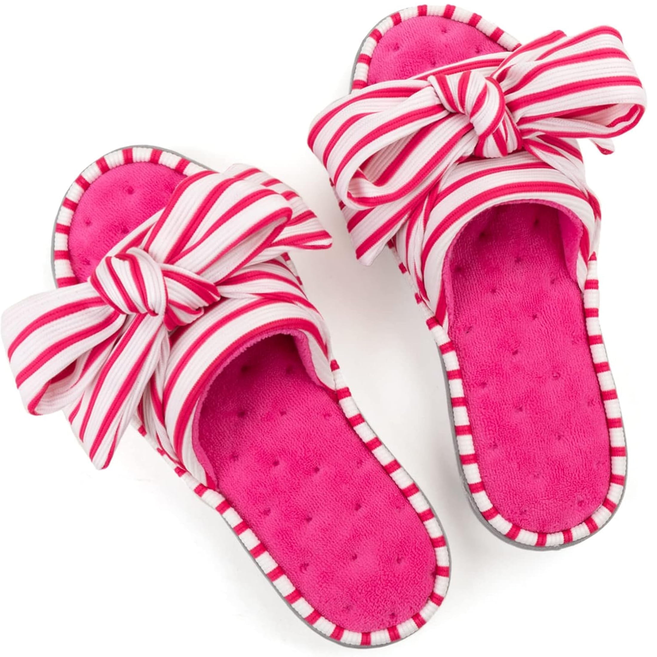 RockDove Women's Coral Band Open Toe Slide Slipper with Oversized Bow ...