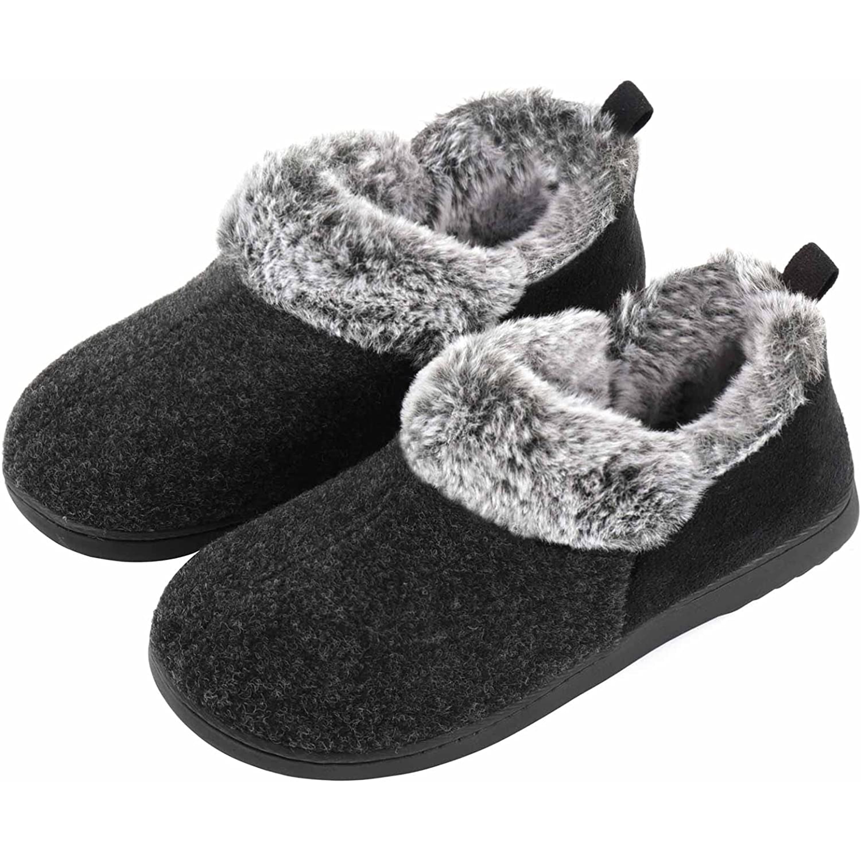 RockDove Women's Cozy Memory Foam Bootie Slippers with Warm Plush Faux ...
