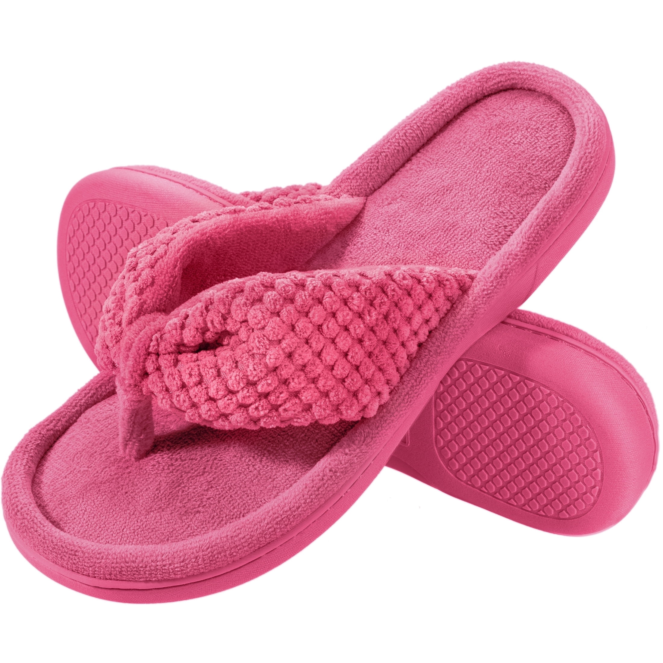 RockDove Women’s Memory Foam Flip Flop Slippers, Open Toe Thong House ...