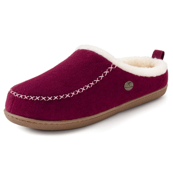 RockDove Women's Memory Foam Moccasin Slippers, Plush Lined Suede House ...