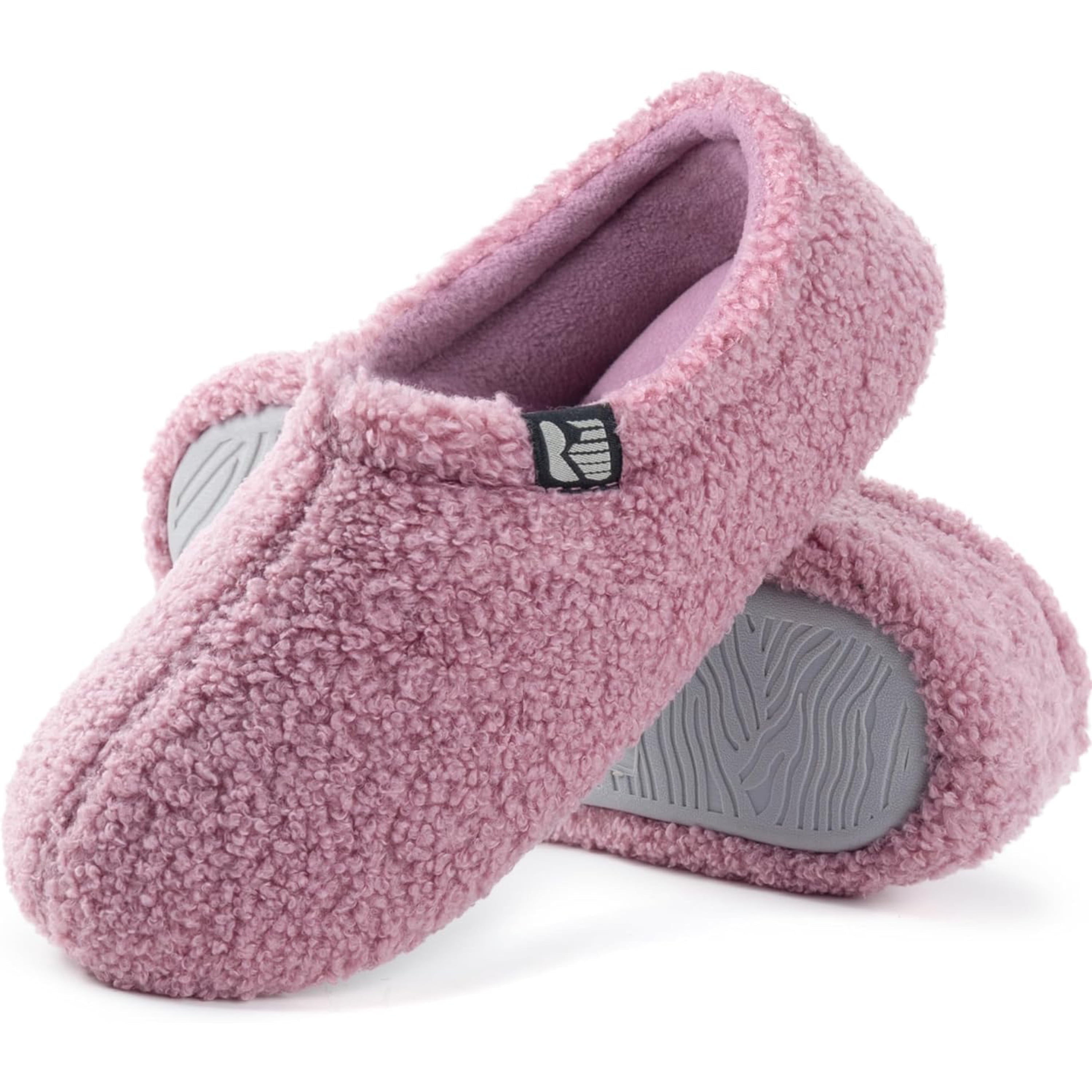 RockDove Women's Teddy Fleece Closed Back Indoor Slipper - Walmart.com