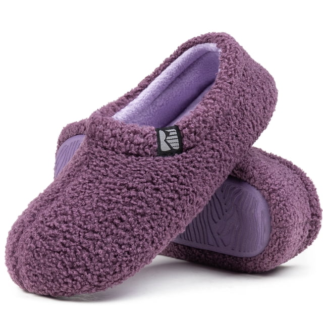 RockDove Women's Teddy Fleece Closed Back Indoor Slipper - Walmart.com