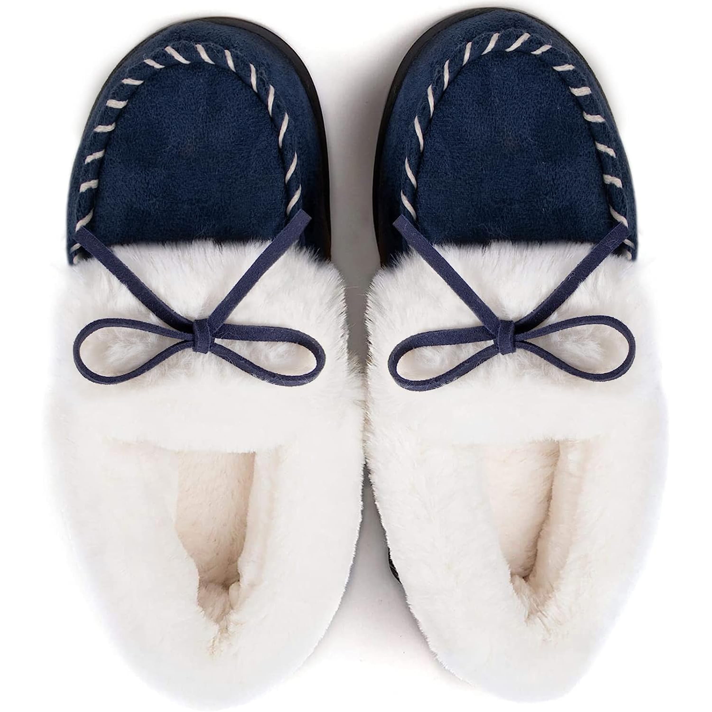 Ravelier Women's Moc Memory Foam Slipper - Walmart.com