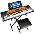 Rockjam 61-Key Electric Digital Keyboard Piano Super Kit with Stand ...