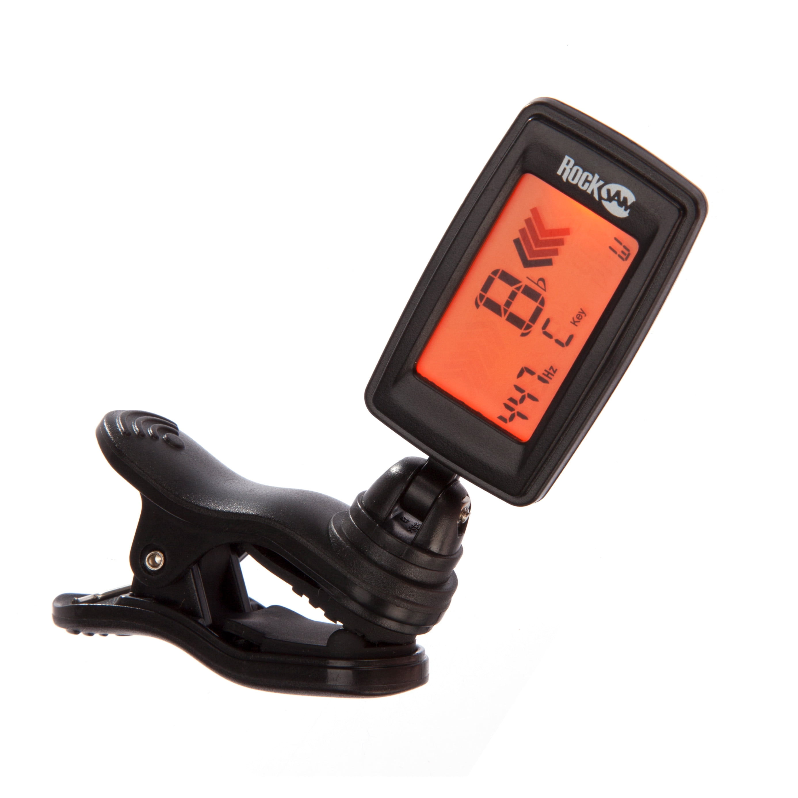 RockJam RJGT1 Clip on Musical Instrument Tuner for Guitar, Bass, Violin ...
